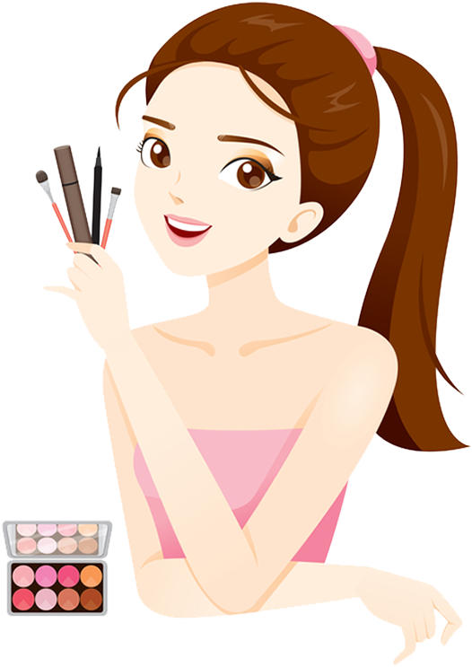 Download Makeup Clipart Girly Girl - Cartoon Transparent Makeup Png ...