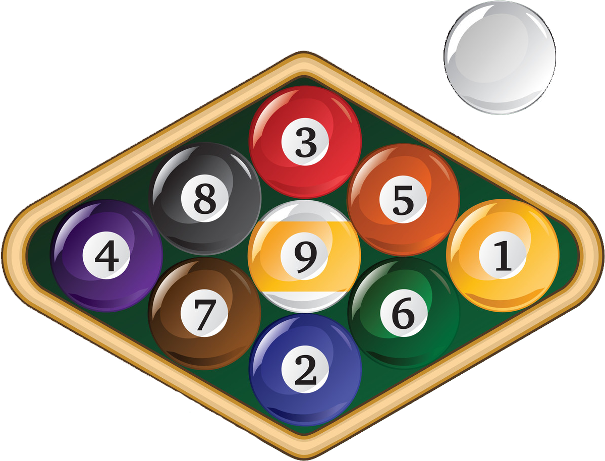 Download Billiard Balls Png - 9 Ball Clip Art - ClipartKey