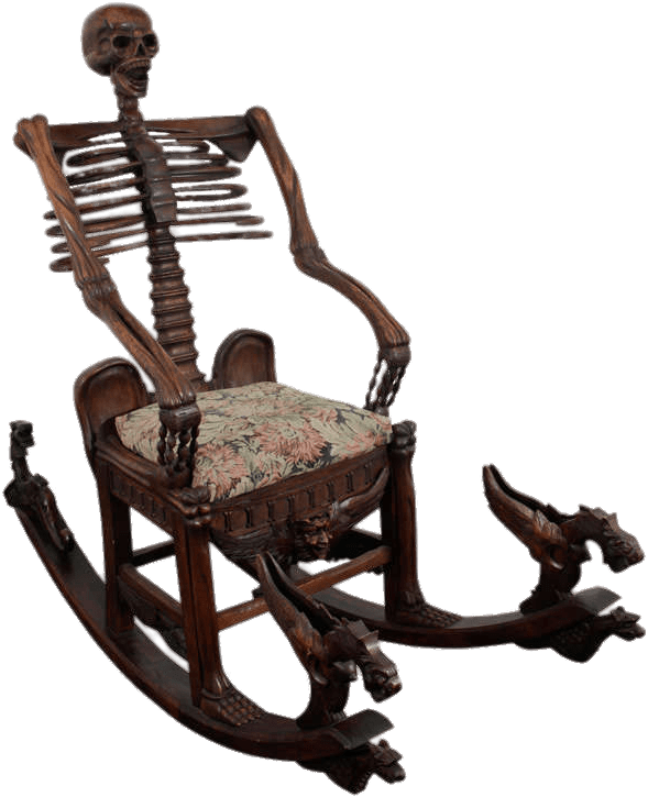 Download Skeletal Rocking Chair - Memento Mori Skeleton Rocking Chair ...