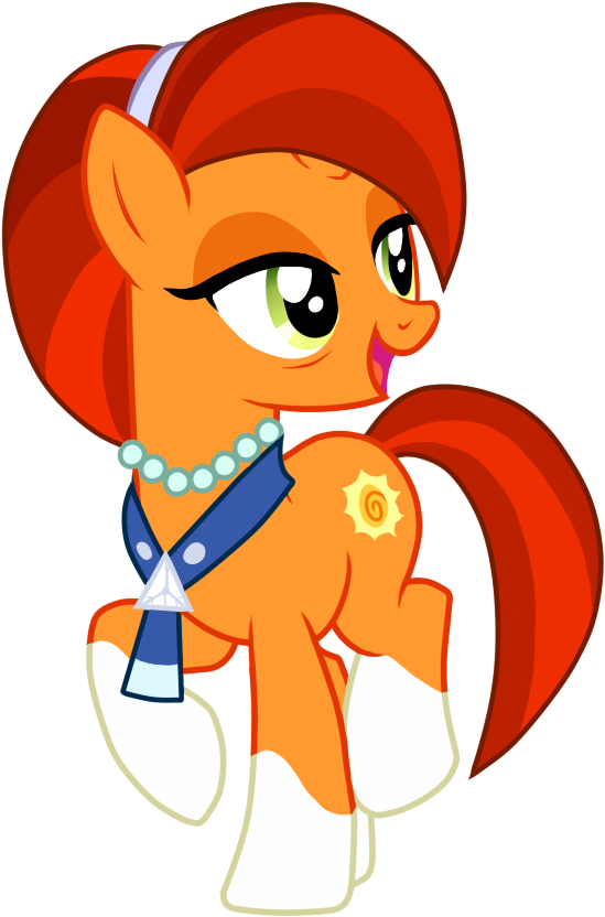 Download Sunburst Clipart Orange - Mlp Fim Sunburst Mom - ClipartKey
