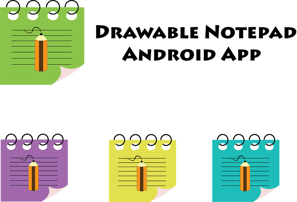 Download Drawable Notepad Colors - ClipartKey