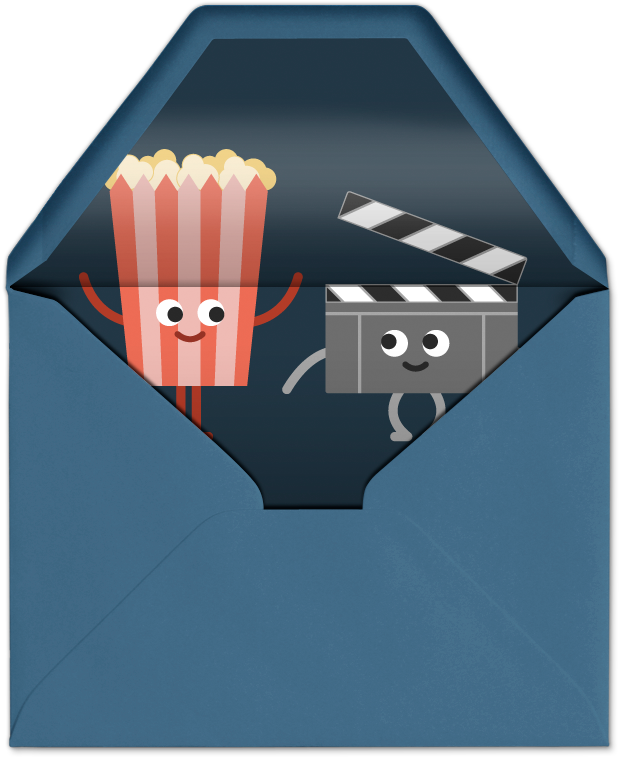 Download Movie Night Invitation Card - ClipartKey