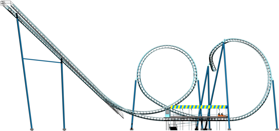 Download Transparent Roller Coaster Clip Art - Roller Coaster - ClipartKey