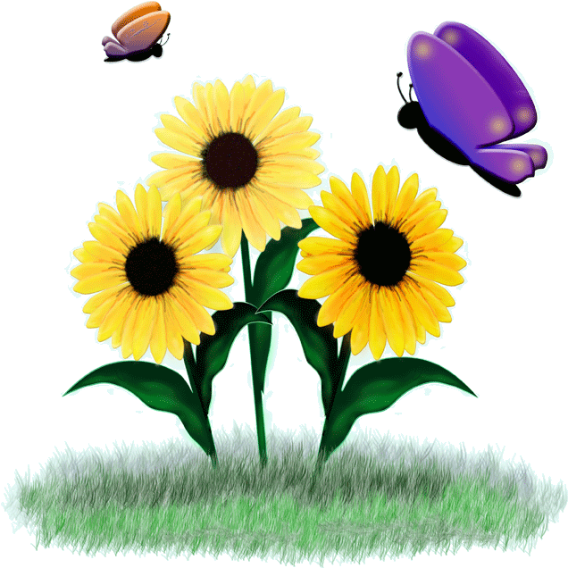 Download Sunflowers Clipart Animation - Sunflower - ClipartKey