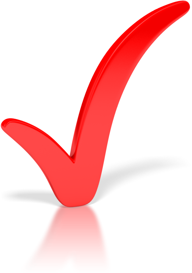 Download Transparent Red Check Mark Png - Check Mark - ClipartKey