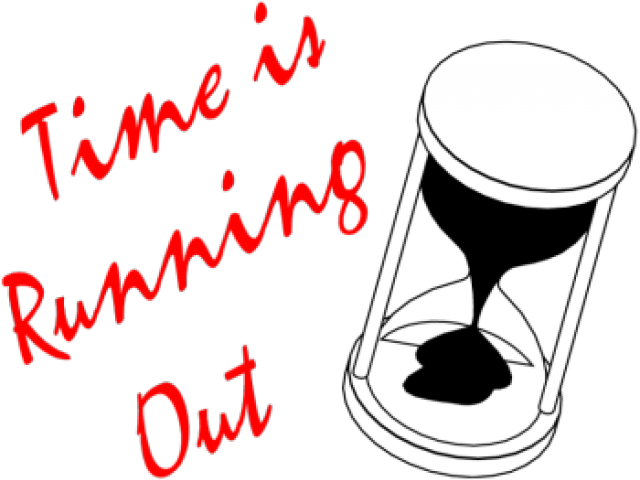 Download Hourglass Clipart Time Is Running Out - Time Was Running Out ...