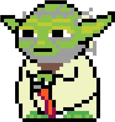 Download Yoda Pixel Art Star Wars - ClipartKey