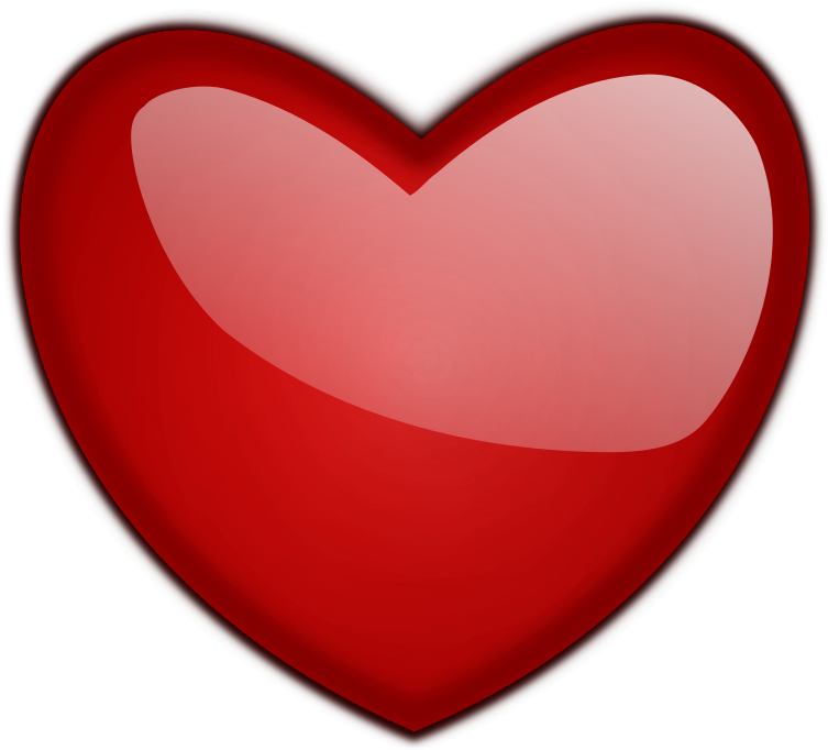 Download Clipart - Red Heart White Background - ClipartKey