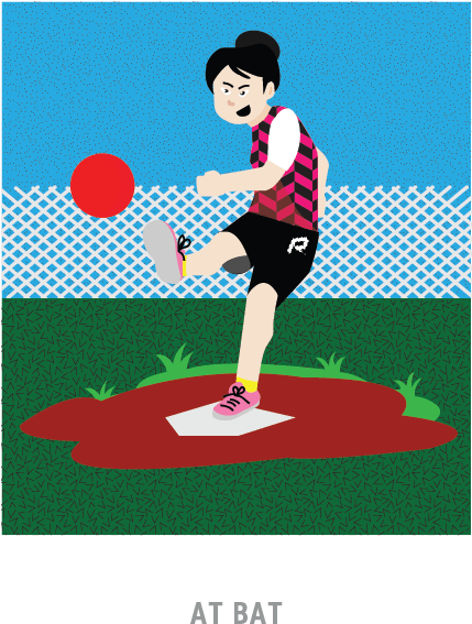 Download What Is At Bat In Kickball - Cartoon - ClipartKey