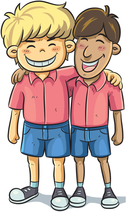 Download Best Friends Clipart Boys - ClipartKey