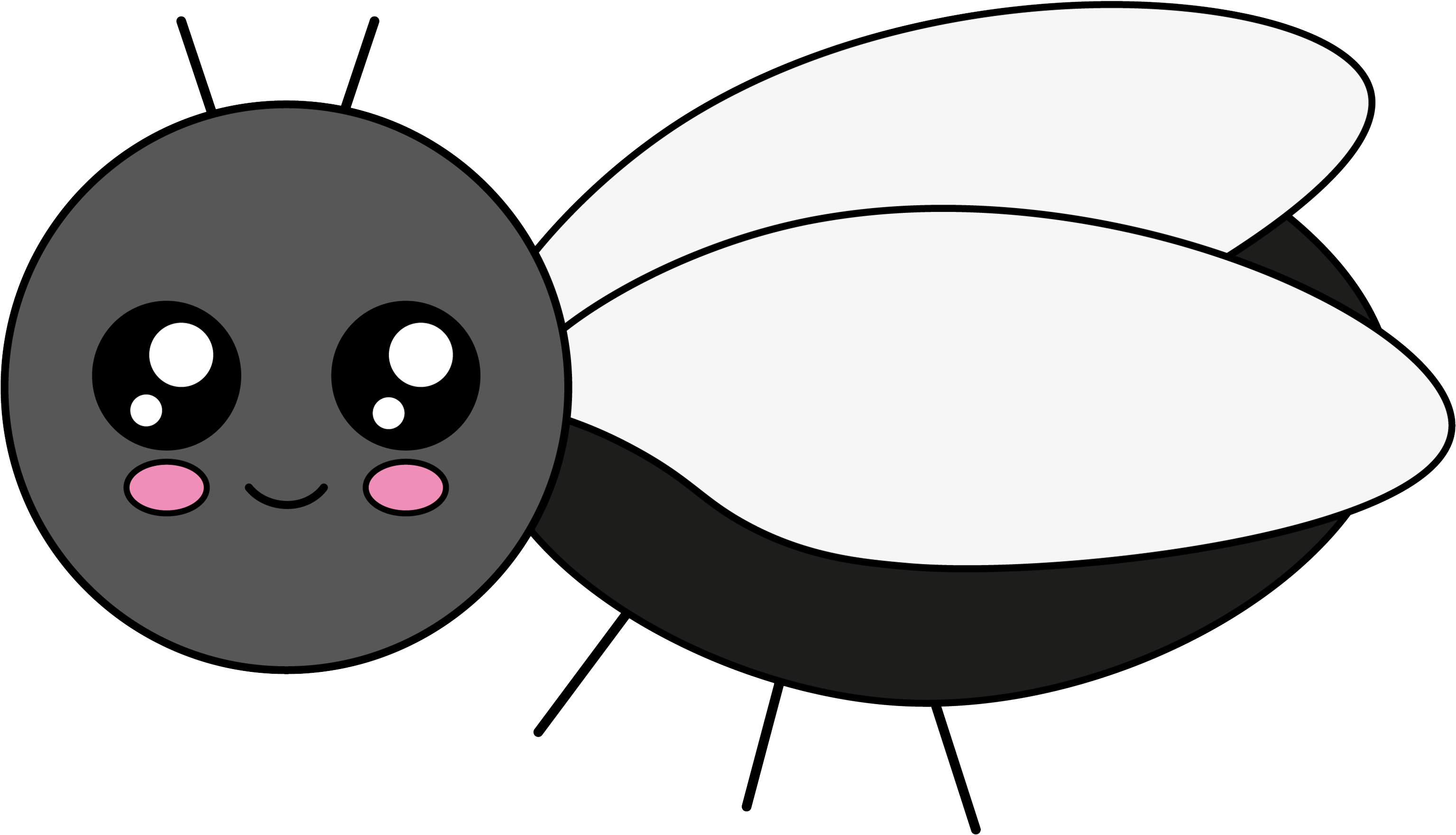 Download Free Cute Fly - Cartoon - ClipartKey