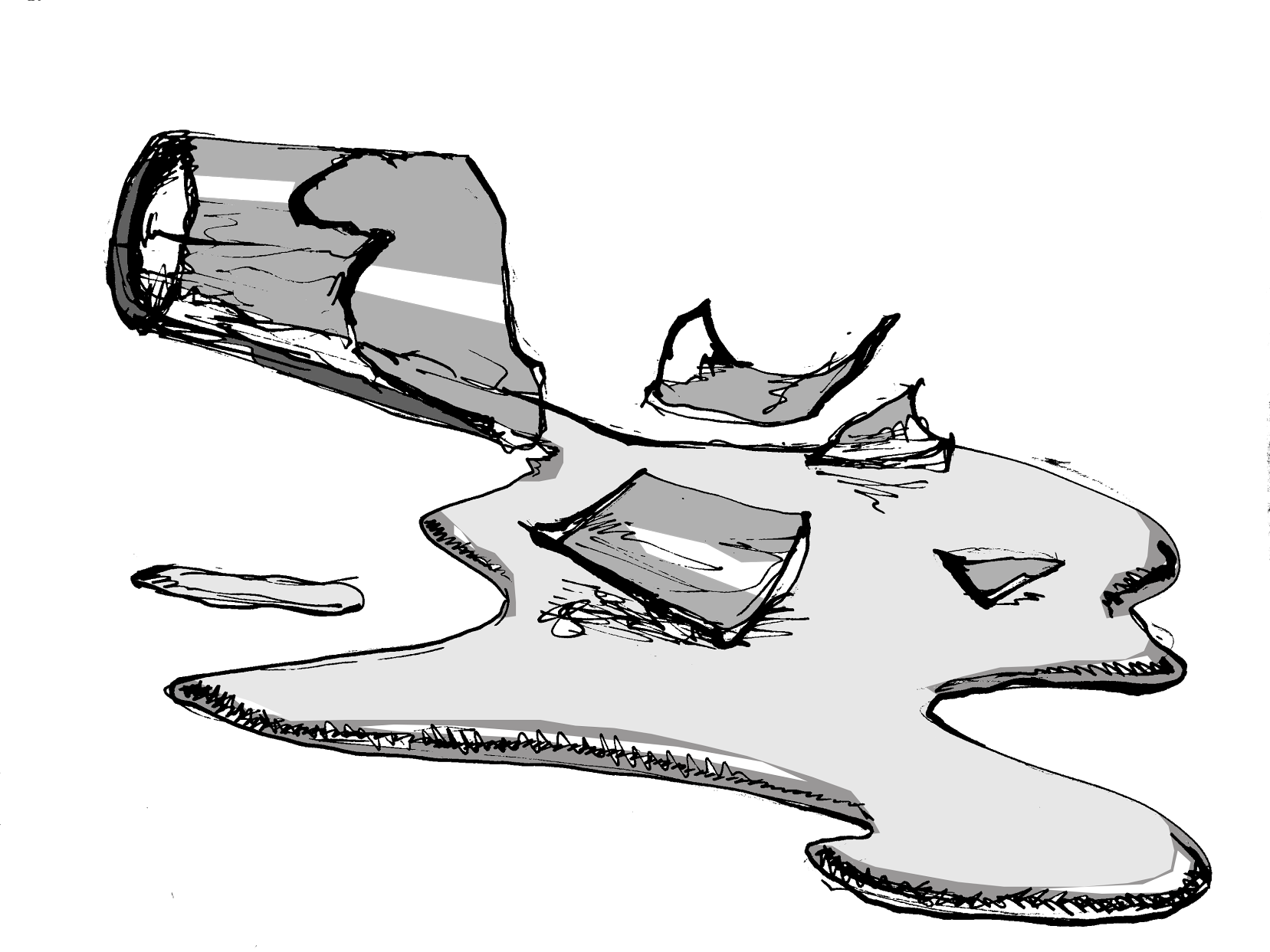 Download Milk Clipart Robert S - Drawing Of Spilled Milk - ClipartKey