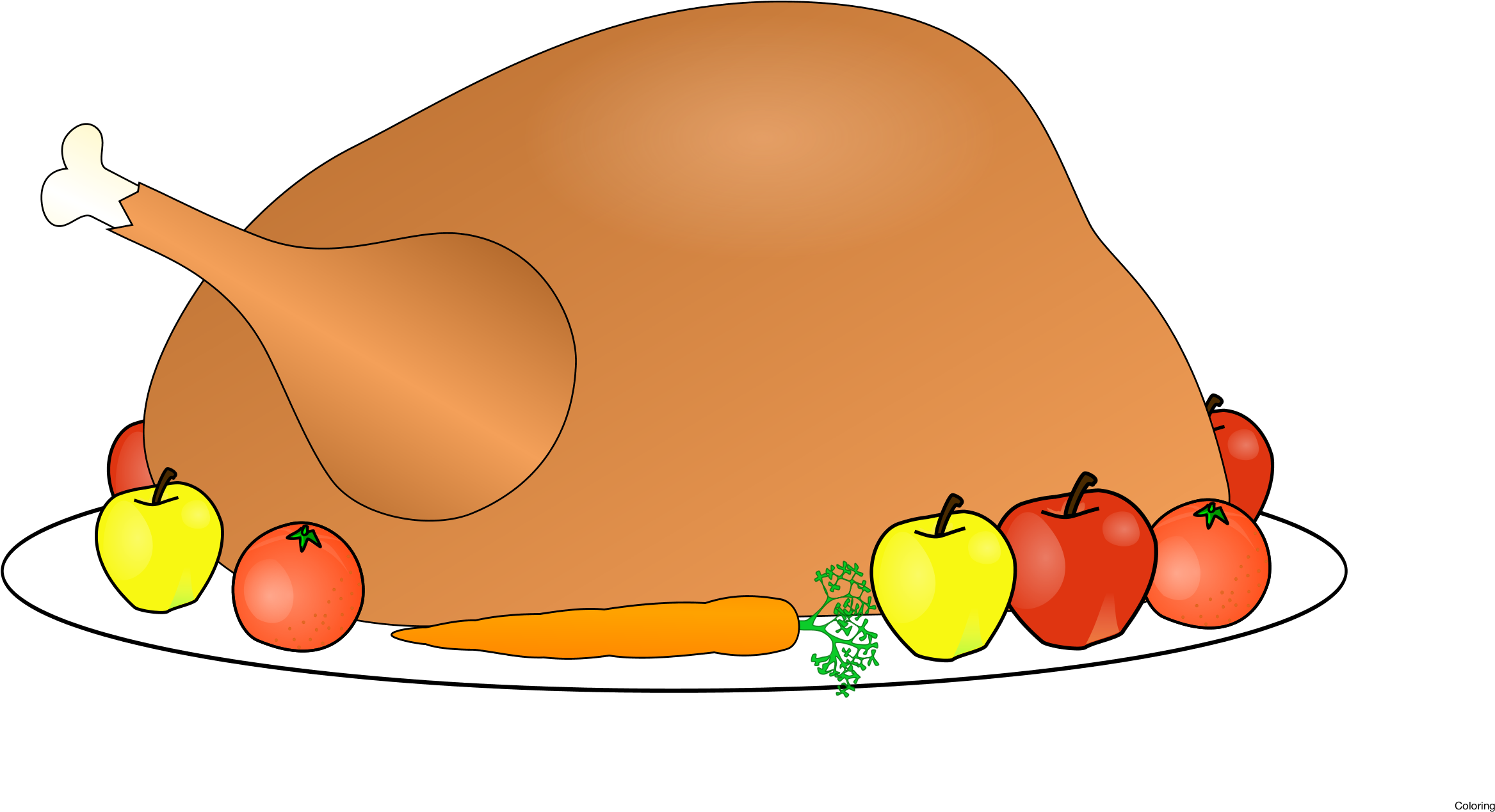 Download Free Thanksgiving Turkey Clipart - Turkey Dinner Clip Art ...