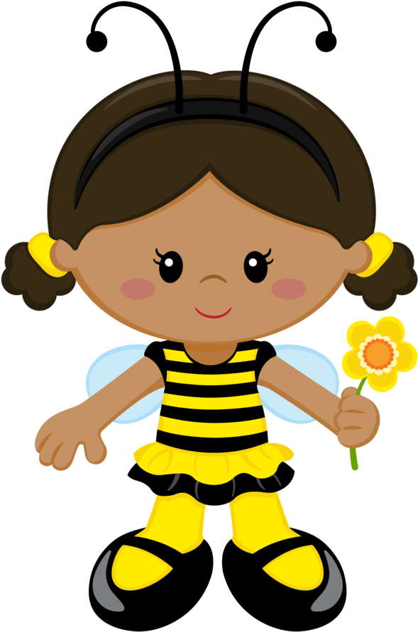 Download Bumble Bee Girl Clip Art - Bee Girl Clipart - ClipartKey