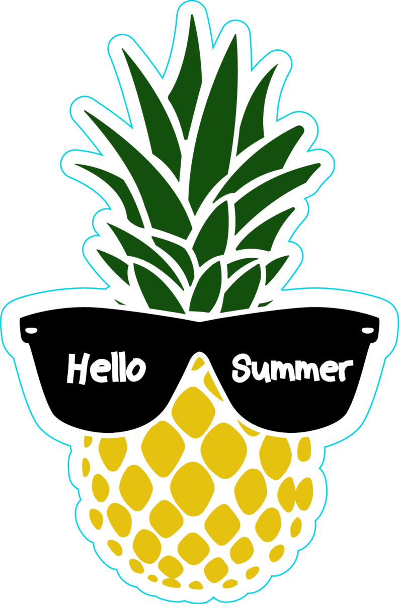 Download Pineapple Png Summer - Summer Pineapple Clipart - ClipartKey