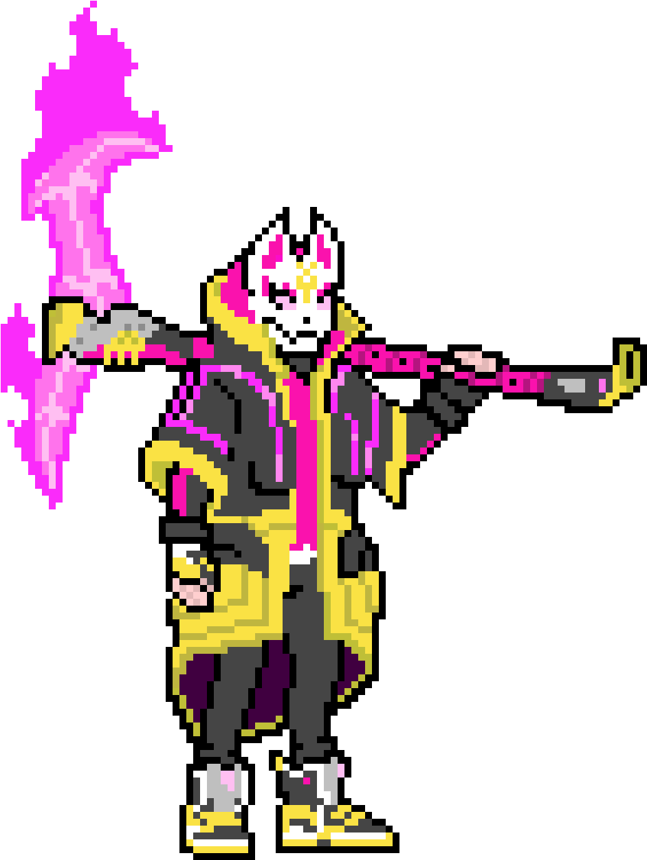 Download Fortnite Pixel Art Grid - ClipartKey