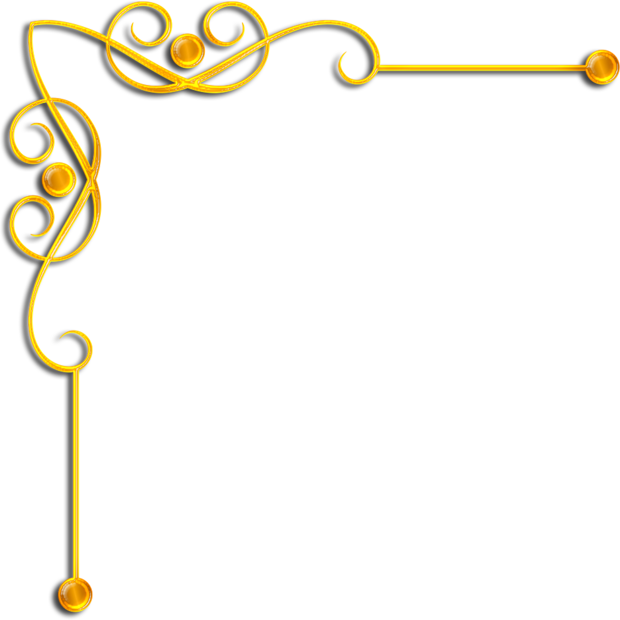 Download Borders And Frames Gold Clip Art - Gold Swirl Border - ClipartKey