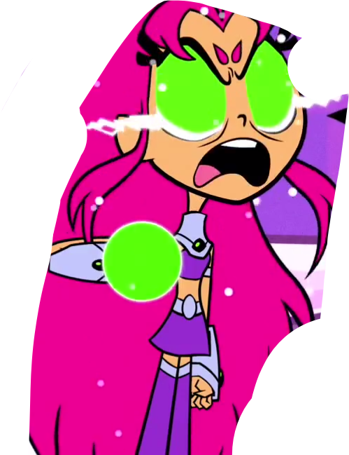 Download Starfire Angry Rage Blast Freetoedit - Teen Titans Go Starfire ...