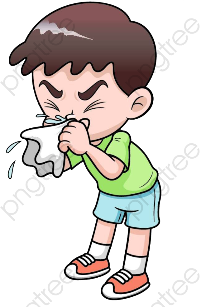 Download Runny Cartoon Hand Painted - Have A Cold Cartoon - ClipartKey