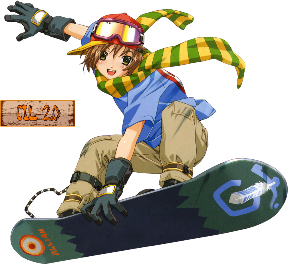 Download Anime Snowboarding - ClipartKey