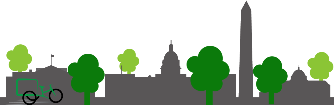 Download Transparent Washington Dc Skyline Silhouette Png - Green ...