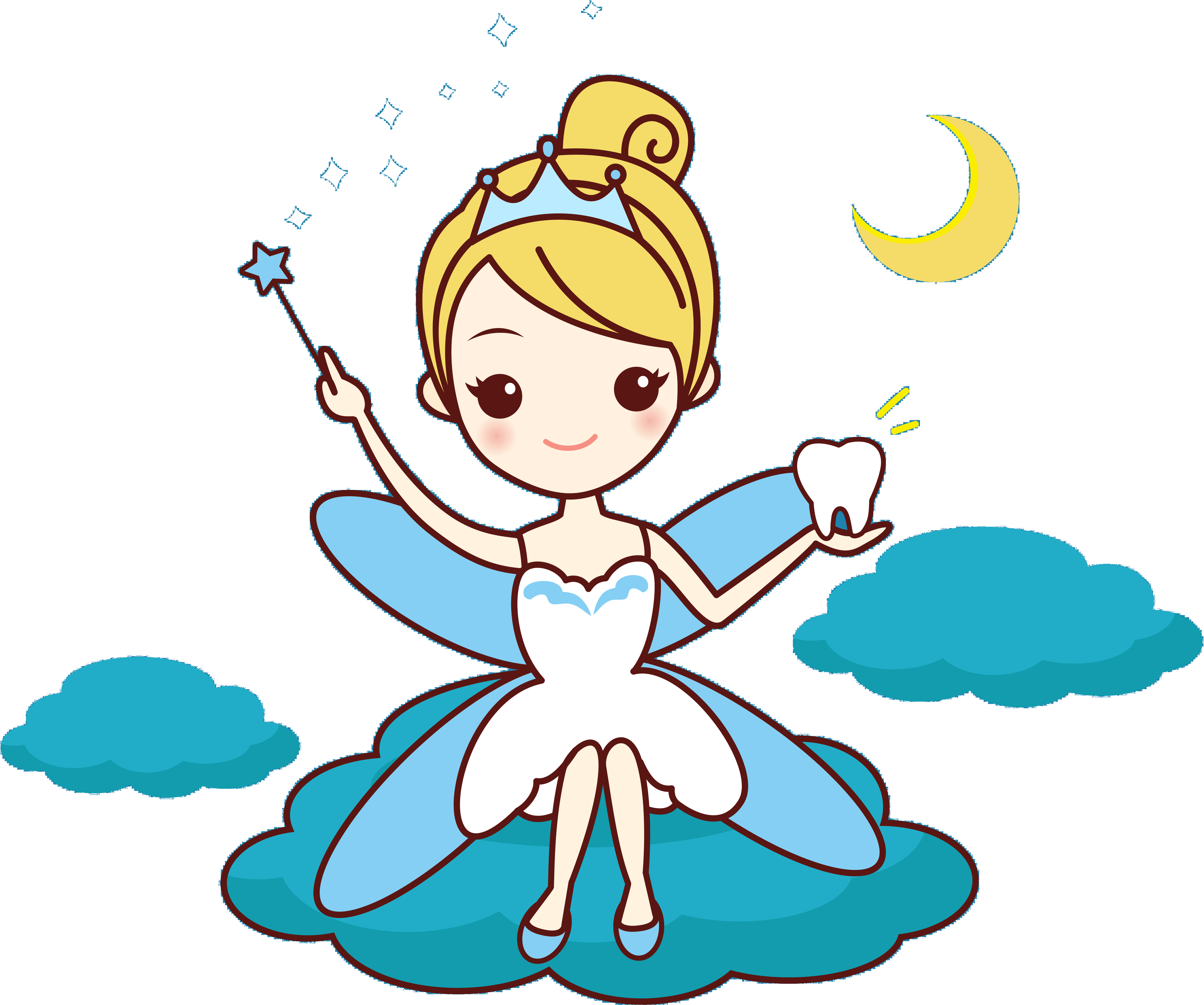 Download Transparent Tooth Clipart Png - Tooth Fairy Png - ClipartKey