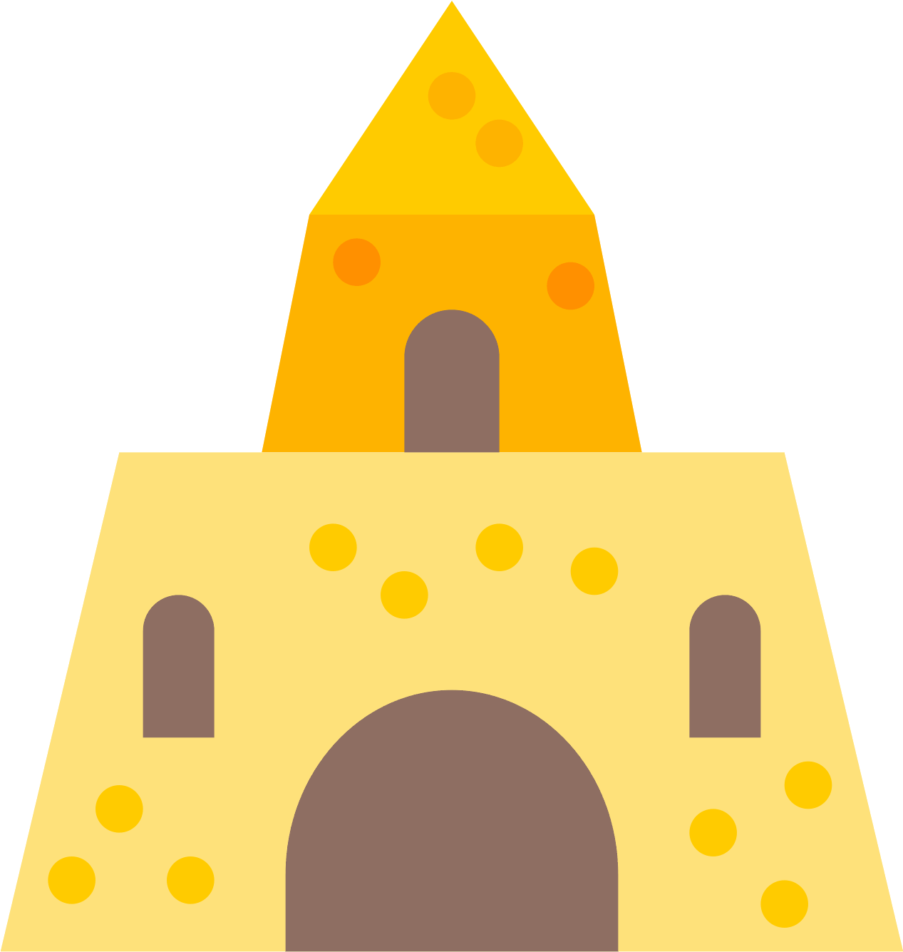 Download Graphic Transparent Library Sandcastle Clipart Yellow - Sand ...