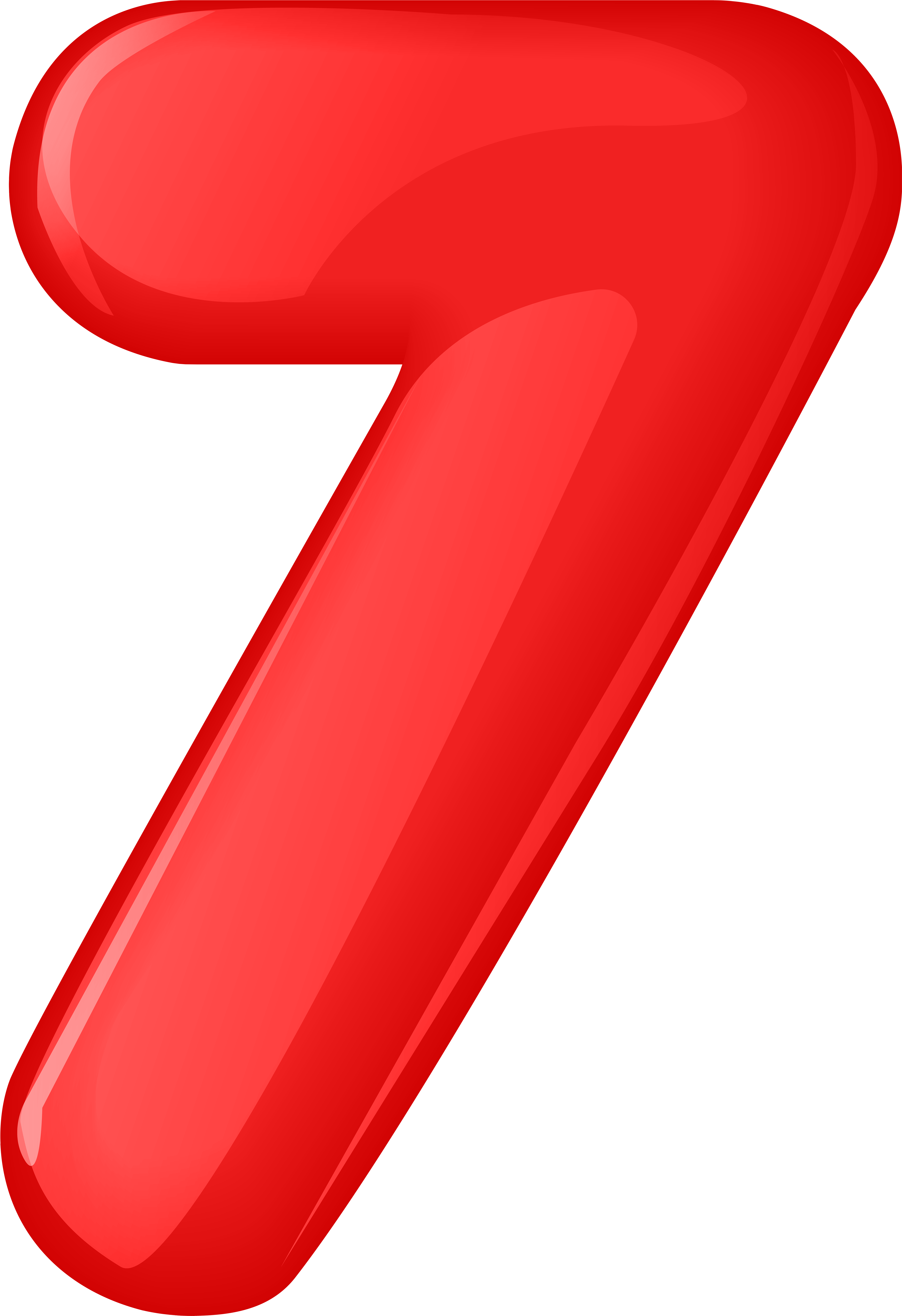 Download Red Number Seven Transparent Png Clip Artu200b Gallery ...