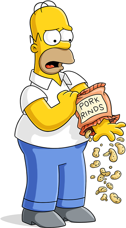 Download Snacks Clipart Homer - Simpsons Homer Simpson - ClipartKey