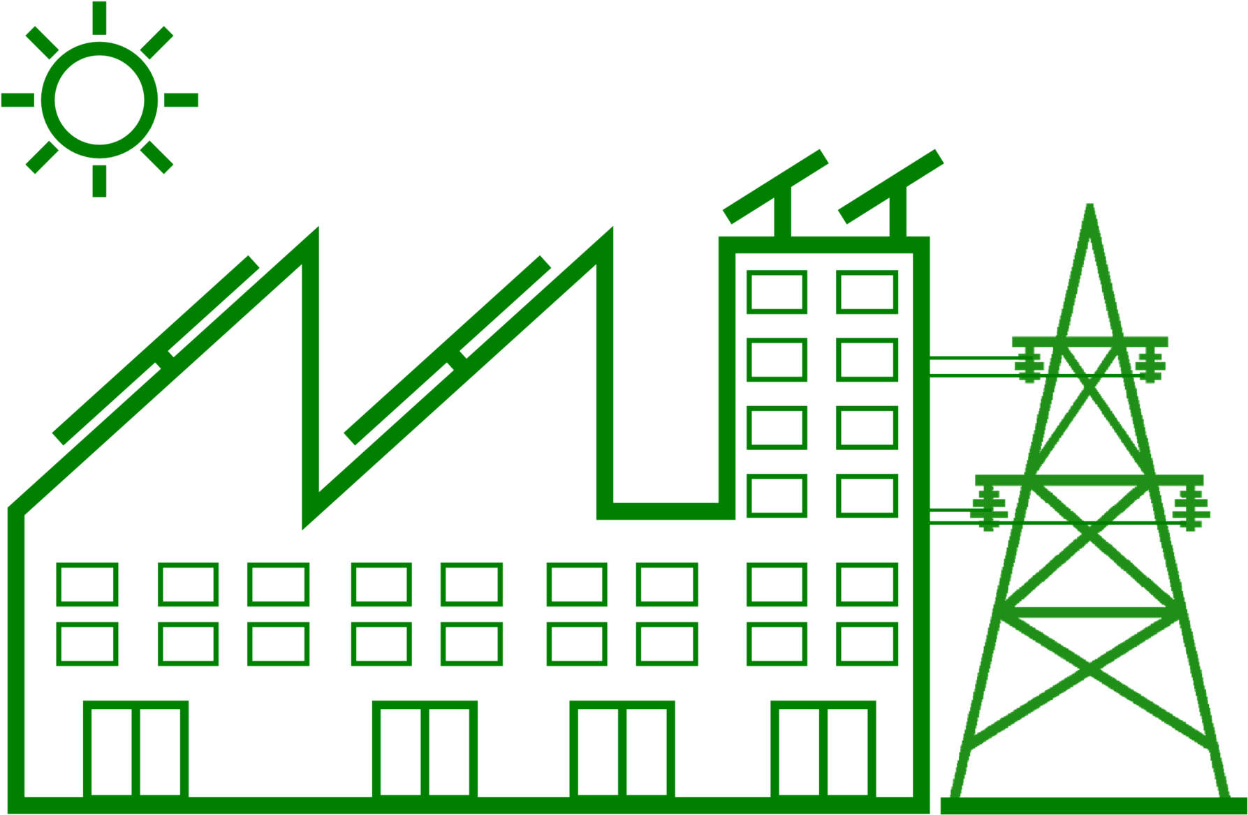 Download On Gr - Clipart For Industrial Rooftop Solar - ClipartKey