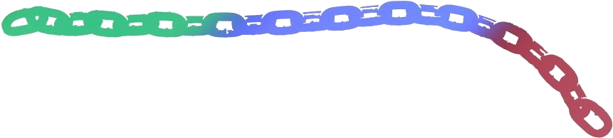 Download Transparent Colorful Chain Links Clipart - Chain - ClipartKey