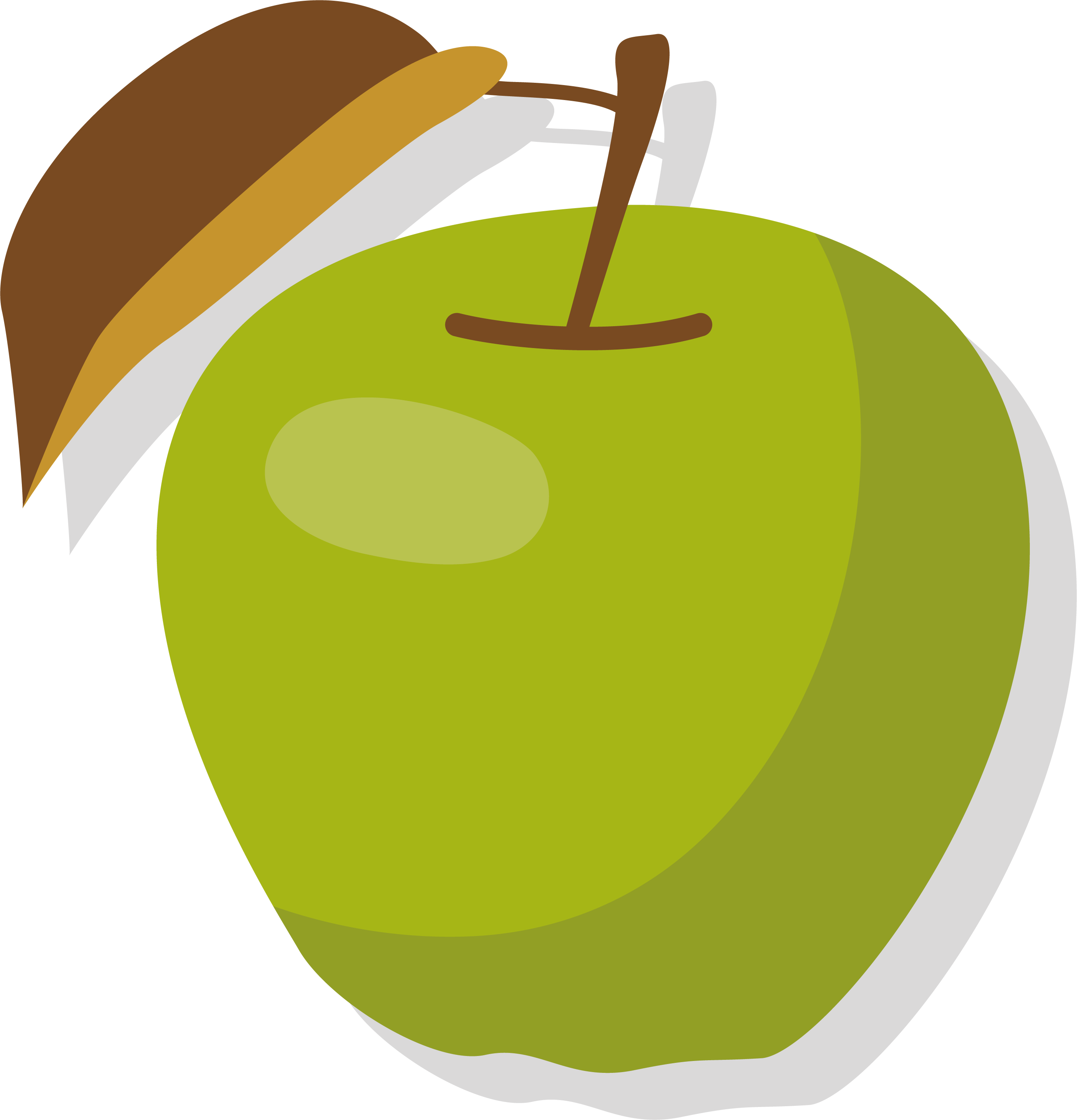 Download Yellow Apple Tree Download - Green Apple Vector Png - ClipartKey
