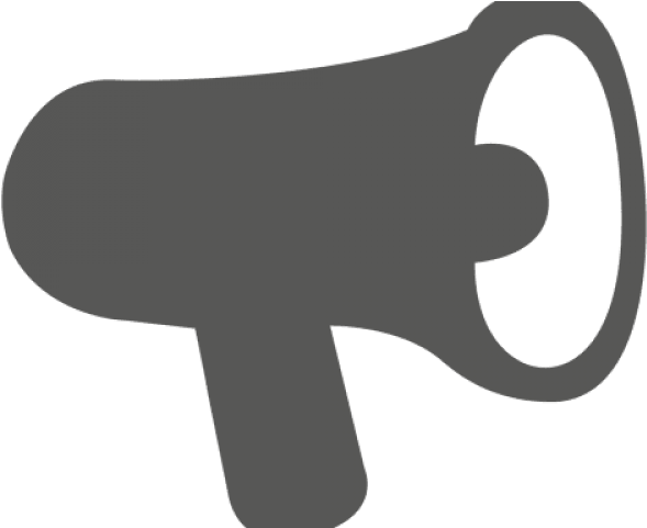 Download Gray Clipart Megaphone - ClipartKey