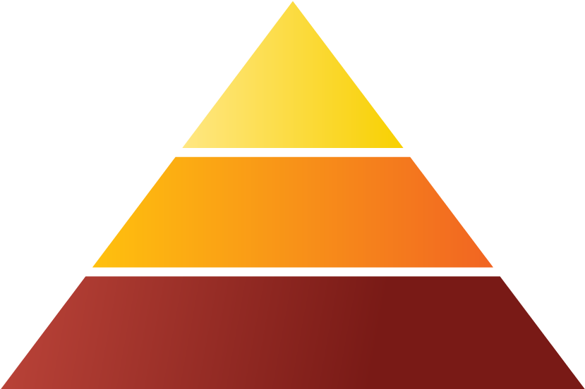 Download Pyramid - 3 Level Pyramid Clipart - ClipartKey