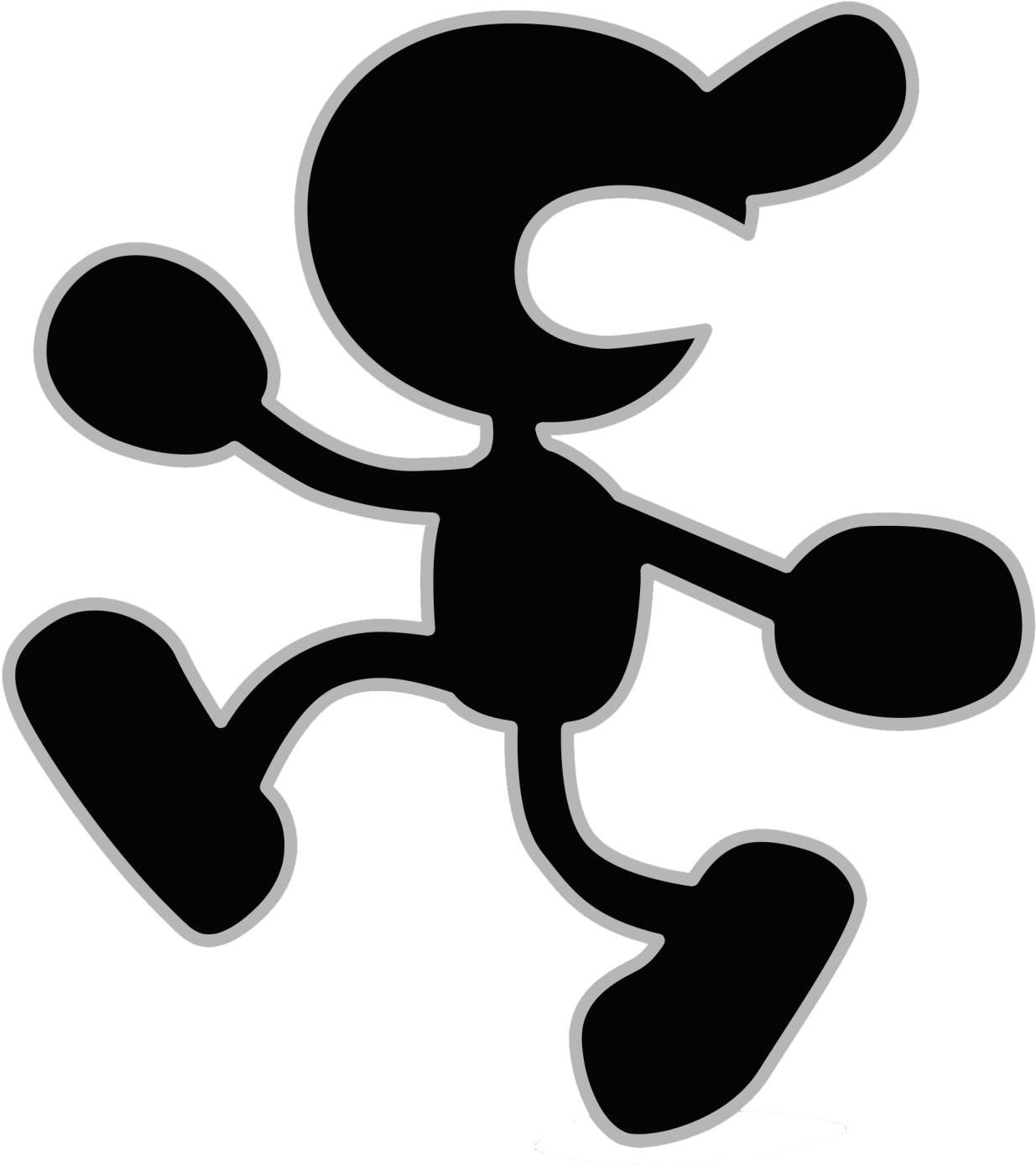 Download Mr Game And Watch Png - Mr Game And Watch Running - ClipartKey