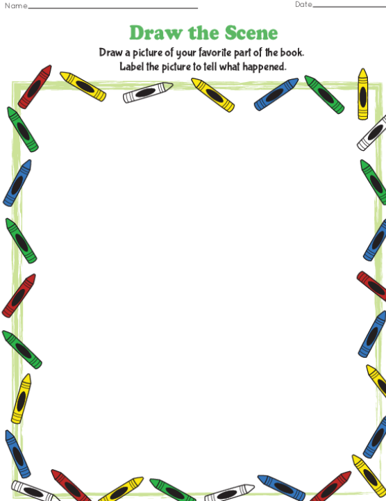 Download Draw Your Favorite Scene Worksheet - ClipartKey