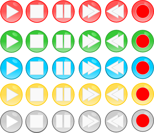 Download Playback Buttons Svg Clip Arts - Botones De Reproduccion Png ...