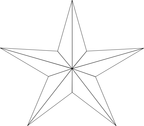 Download 1 4 Fraction Star - ClipartKey