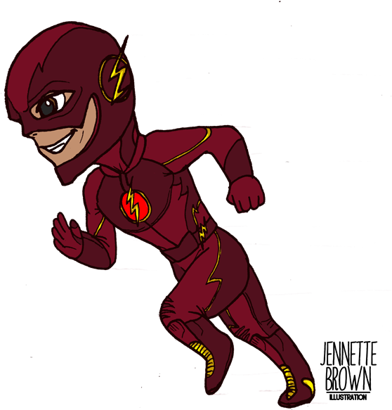 Download Transparent The Flash Clipart - Png Flash Chibi - ClipartKey