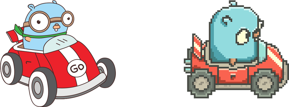 Download Golang Gopher Pixelart - ClipartKey