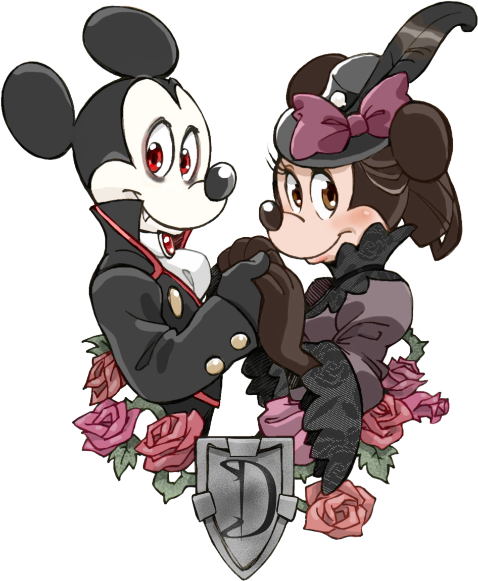 Download Mickey Mouse Clipart Vampire - Mickey Mouse And Minnie Mouse ...