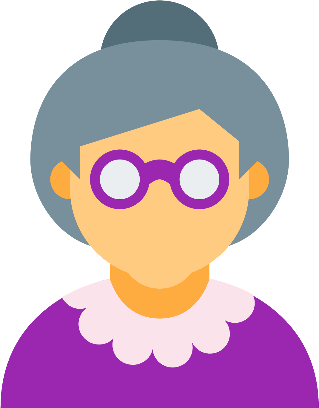 Download Subscribe Clipart Old - Old Lady Icon - ClipartKey