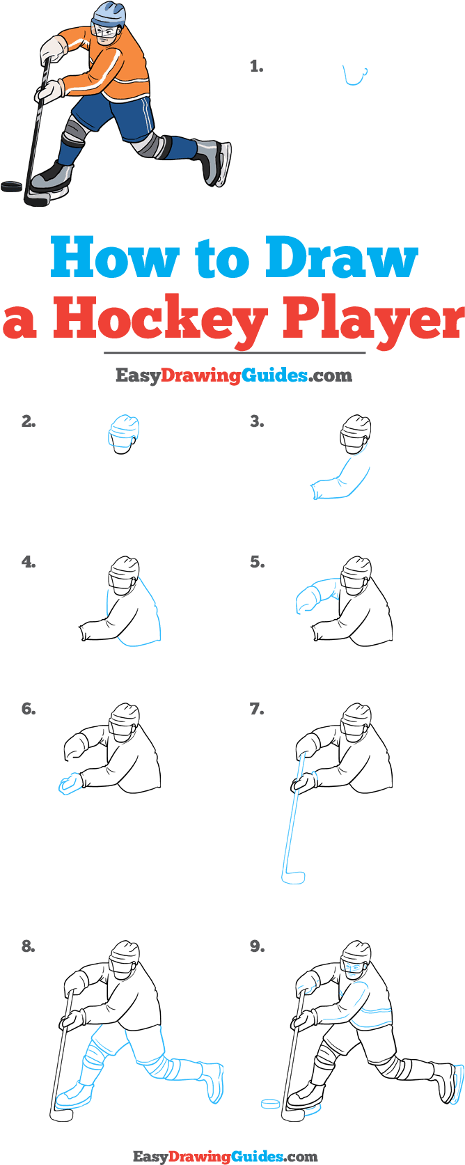 Download How To Draw Hockey Player Elbow Clipartkey