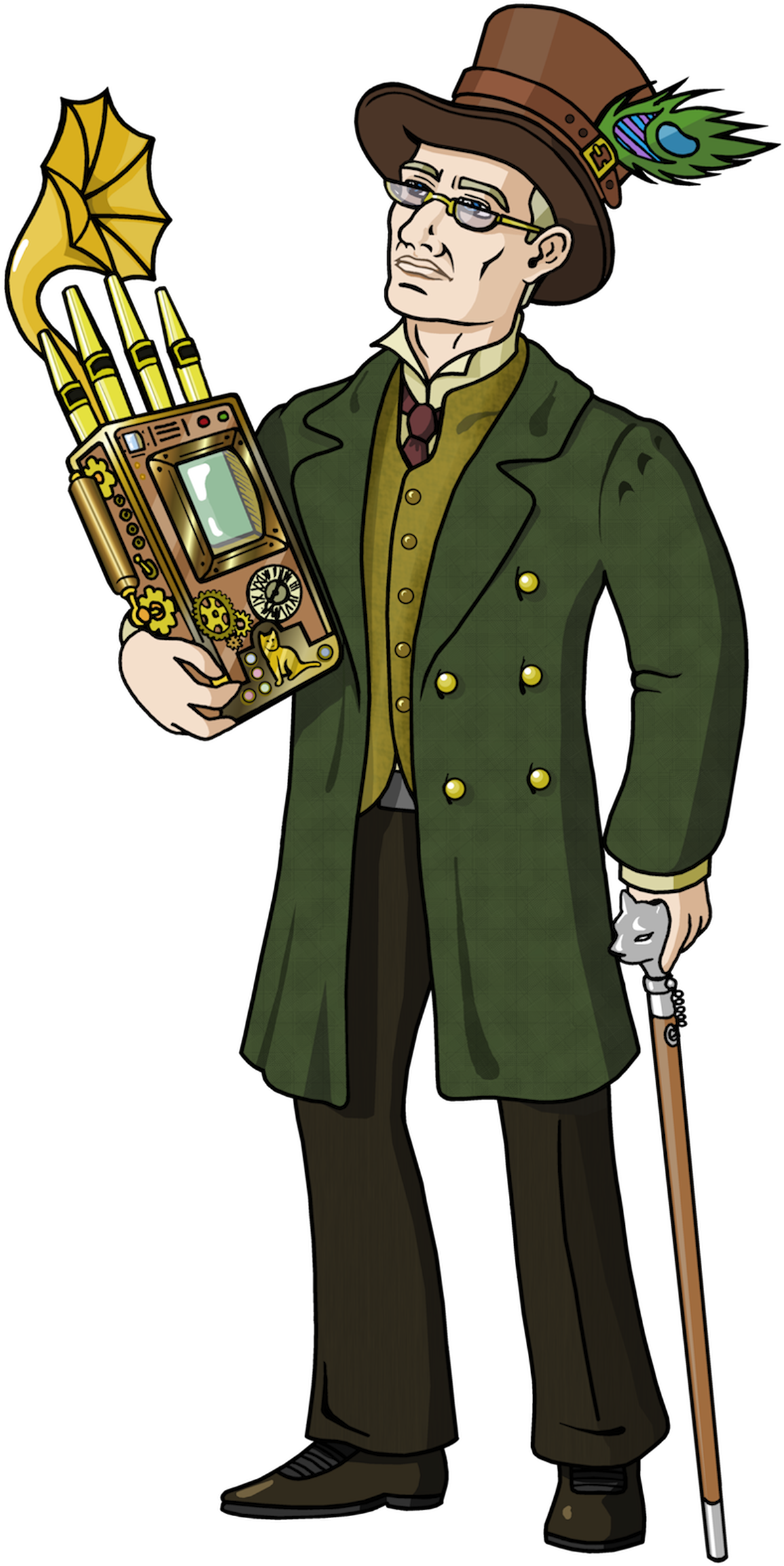 Download Steampunk Keating - Gentleman Animated - ClipartKey