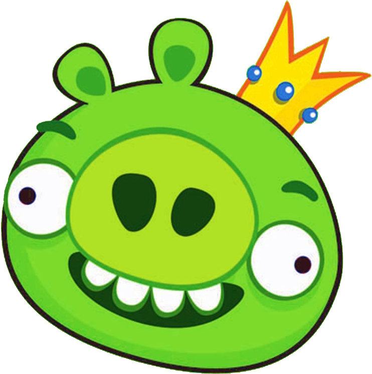 Download Transparent Angry Birds Png - Angry Birds Pig Png - ClipartKey