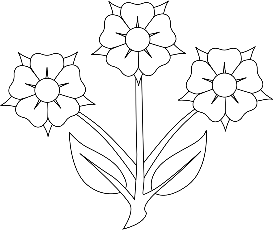 Download Transparent White Flower Clipart Png - Black And White Flower ...