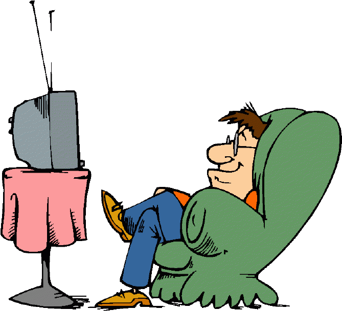 Download Clip Transparent Download Boy Watching Tv Clipart - Man Watch ...