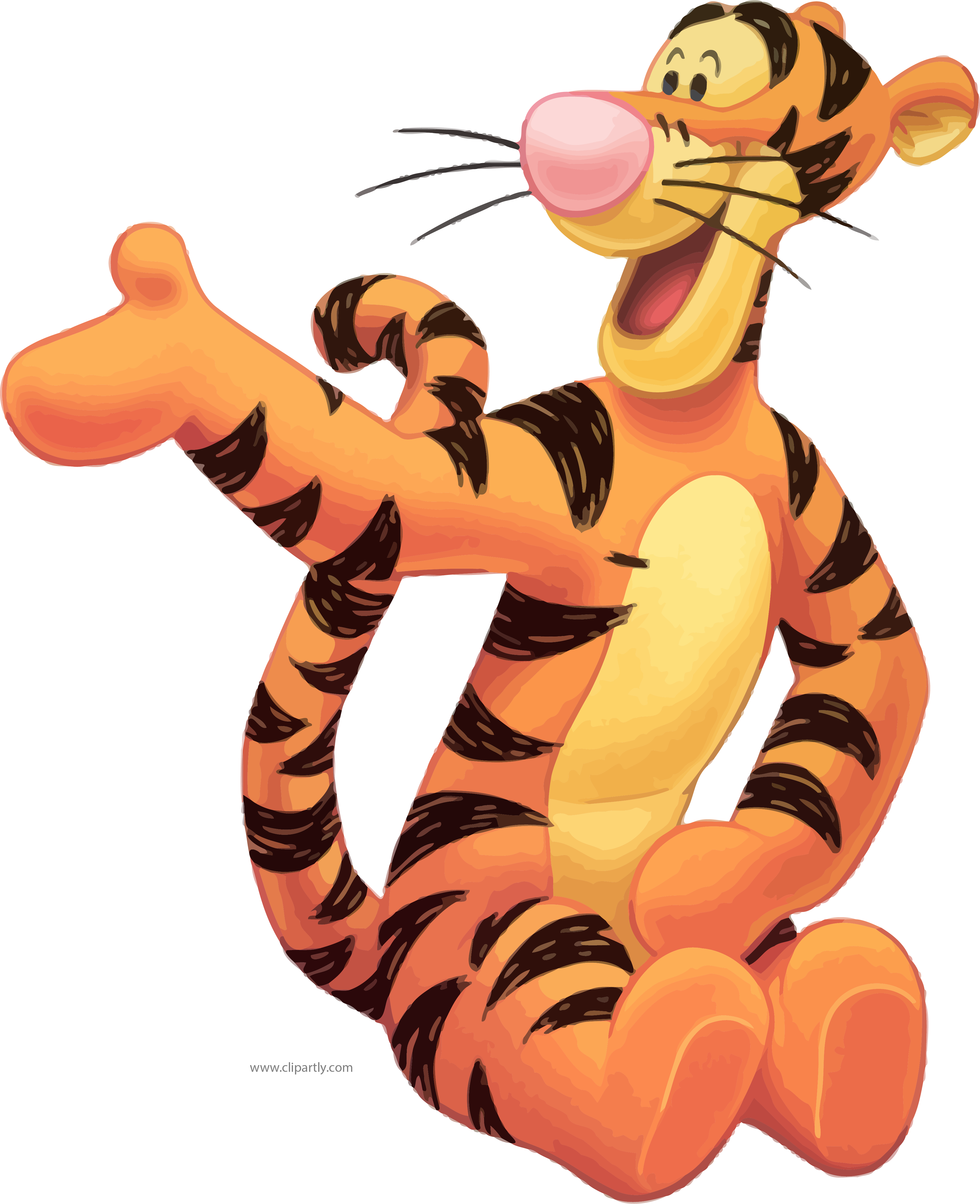 Download Transparent Tiger Clipart - Winnie The Pooh Tigger Png ...