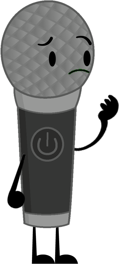 Download Transparent Cartoon Microphone Png - Inanimate Insanity ...
