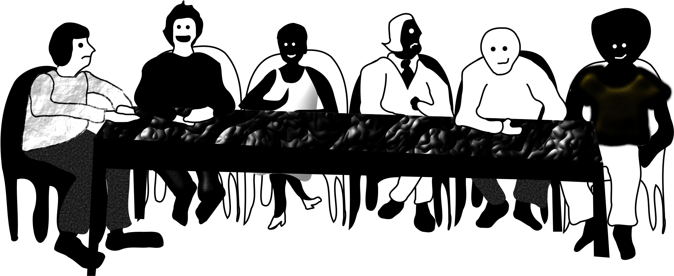 Download Meeting Table Clip Arts - Musyawarah Vector - ClipartKey